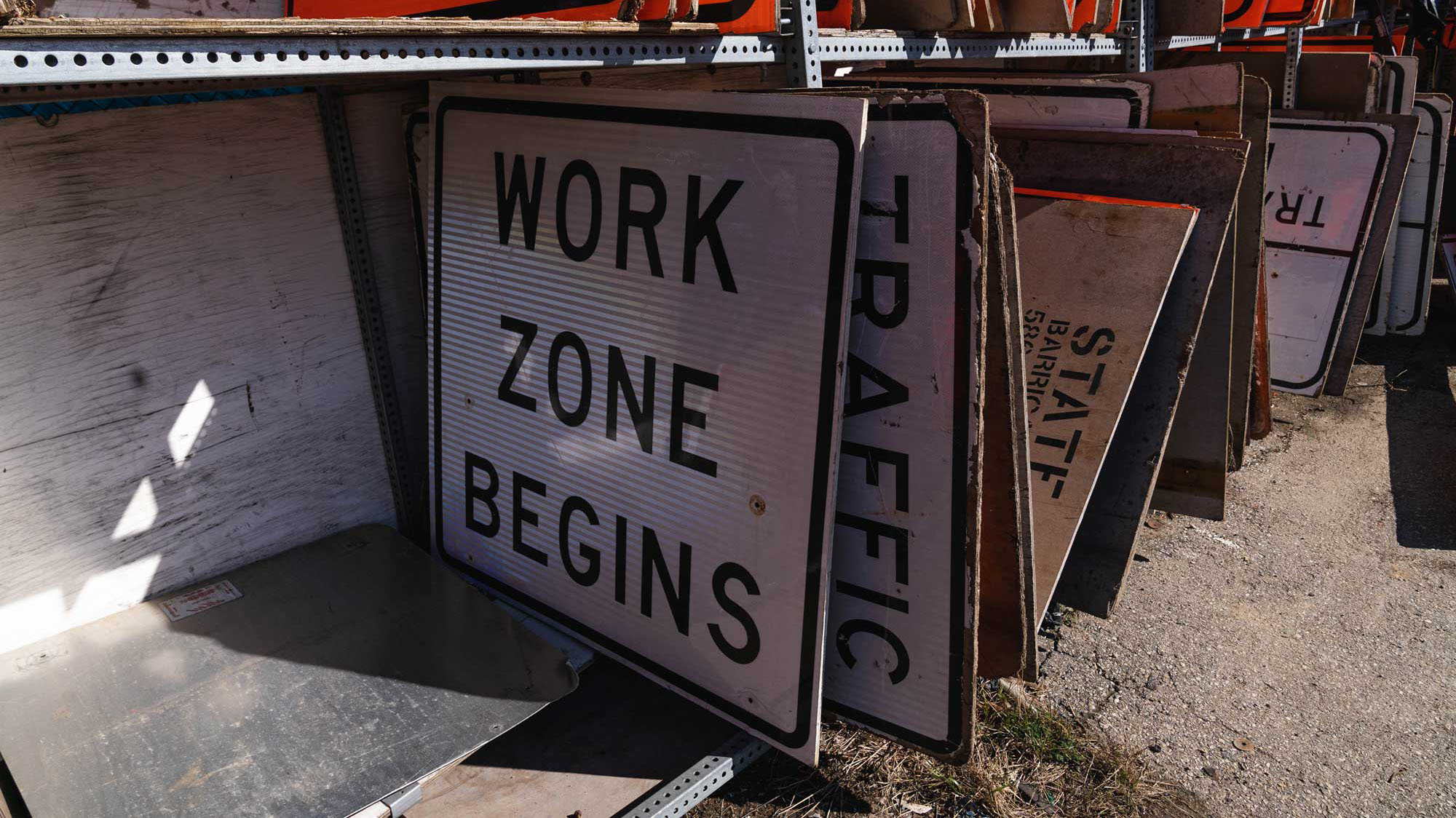Temporary Road Work Signs | Southeast Michigan | State Barricades